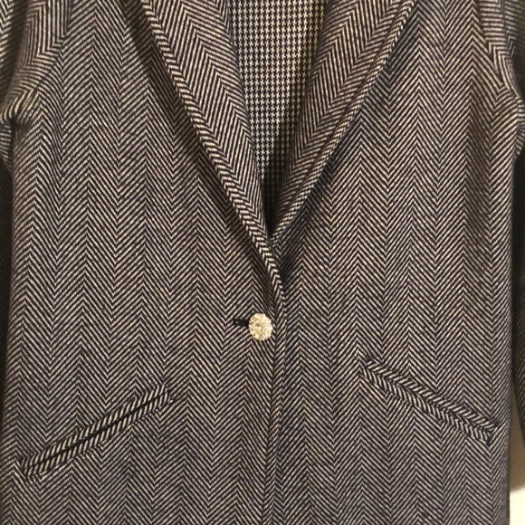 Christian Siriano | Jackets & Coats | Christian Soriano Tweed Chevron ...